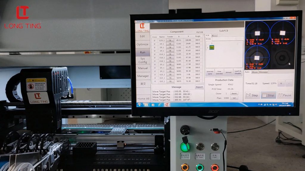 LED board placement by LT4 PNP machine - Wenzhou Longting Technology Co ...